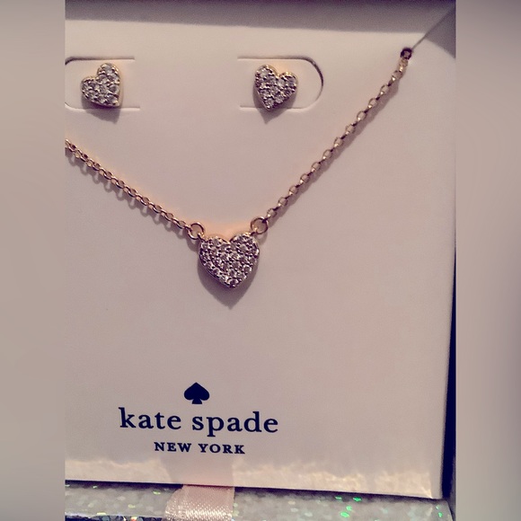 kate spade | Jewelry | Kate Spade Pave Earrings And Necklace Yours ...